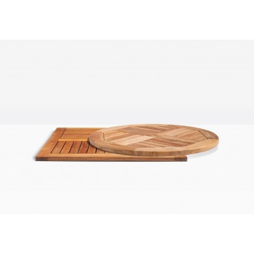 Solid Teak Table Top 650mm Round | Chair Business