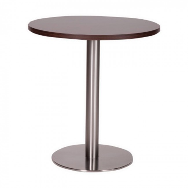 Stainless Steel Round Dining Table White 600mm | Chair Business